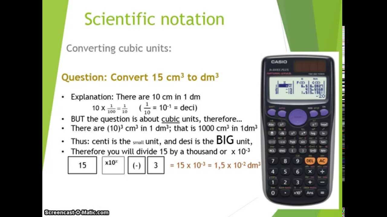 Scientific notation and converting unit - YouTube