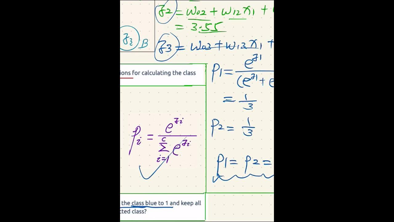 How to calculate Softmax Regression probabilities? (part 3) - YouTube