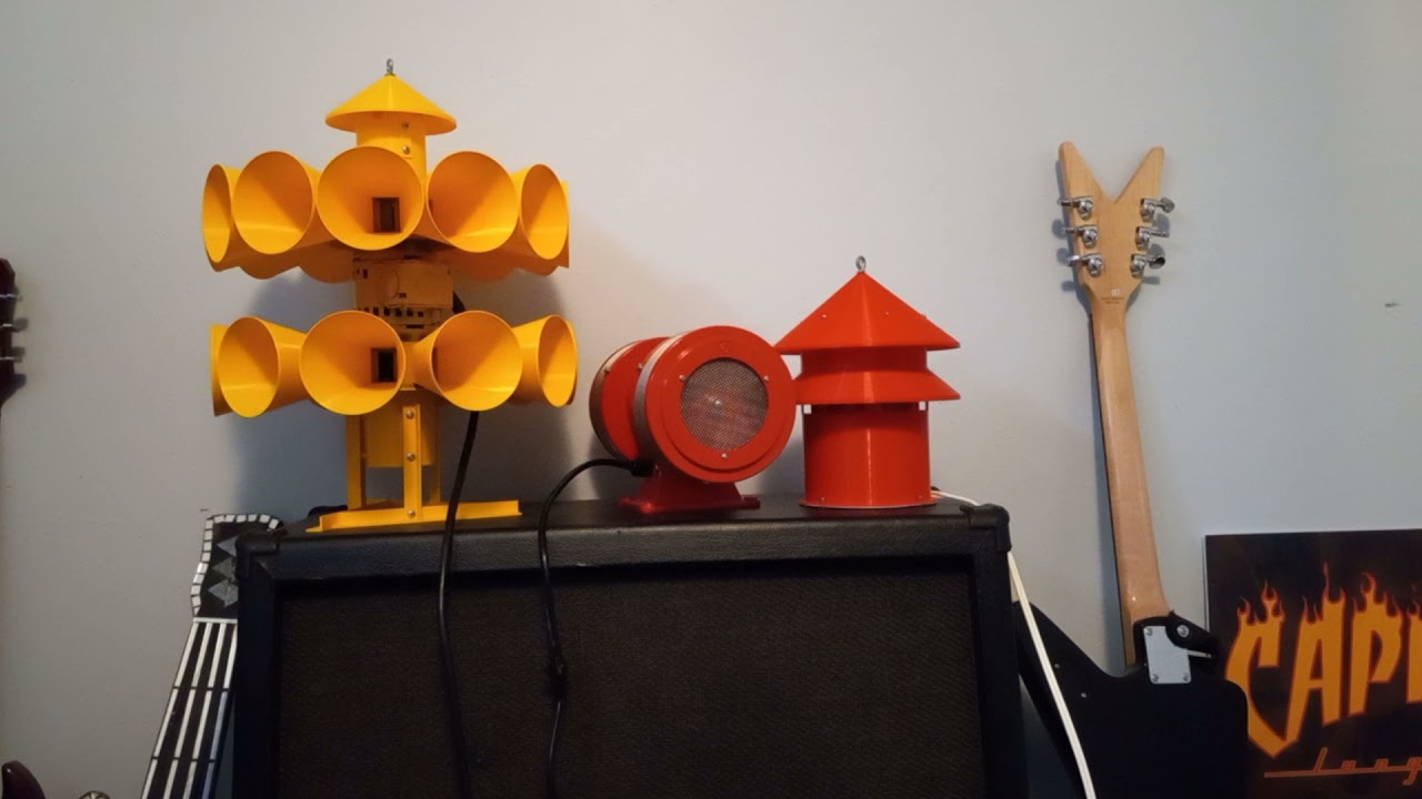 test of all my mini sirens short alert and short attack - YouTube