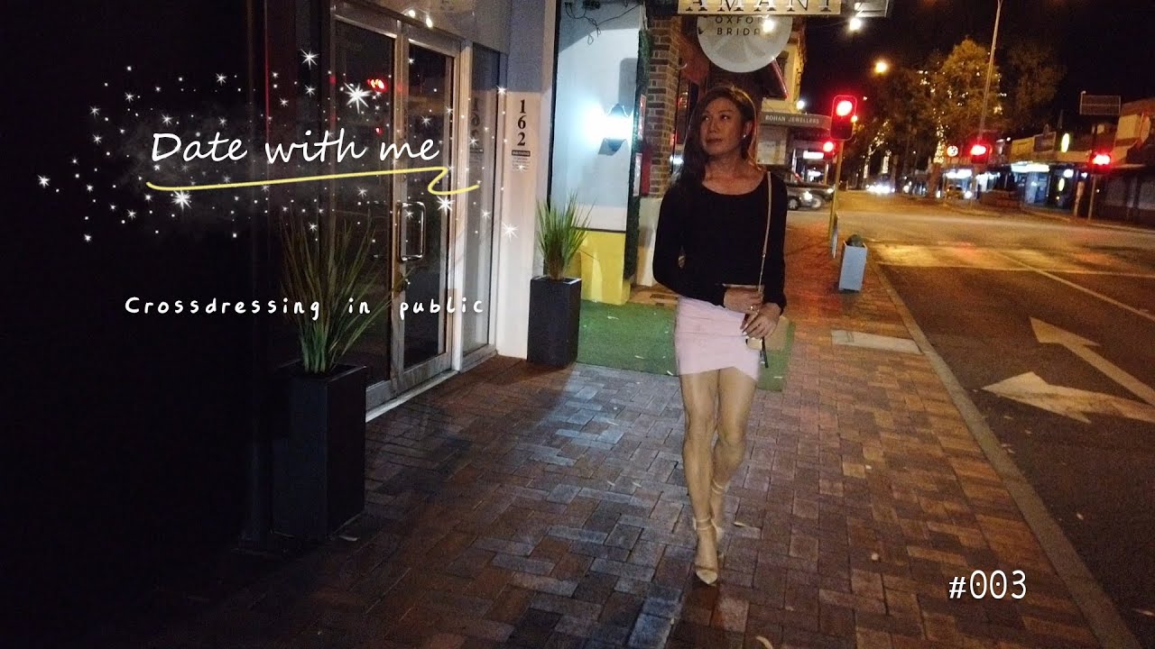 Crossdressing for a date. Visiting the Museum and spend the evening ...