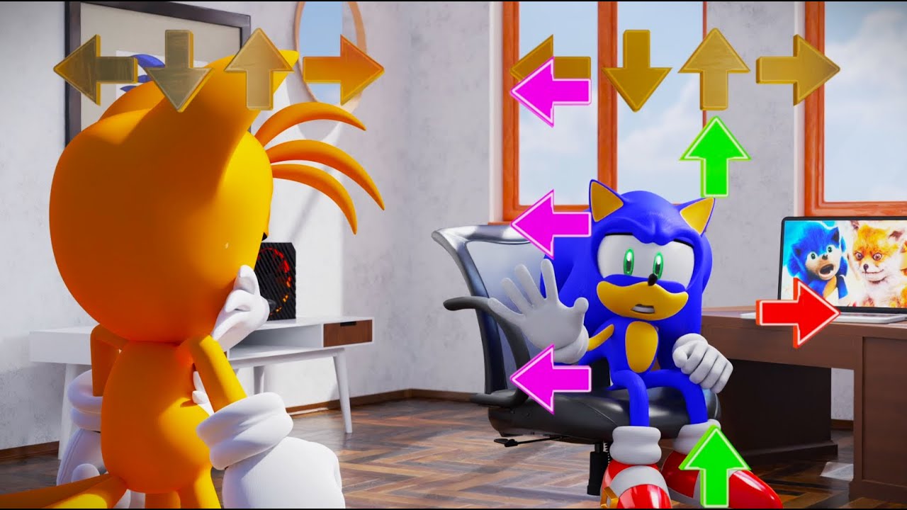 Tails Caught Sonic - FNF X Sonic Vs Tails 3D Animation - YouTube