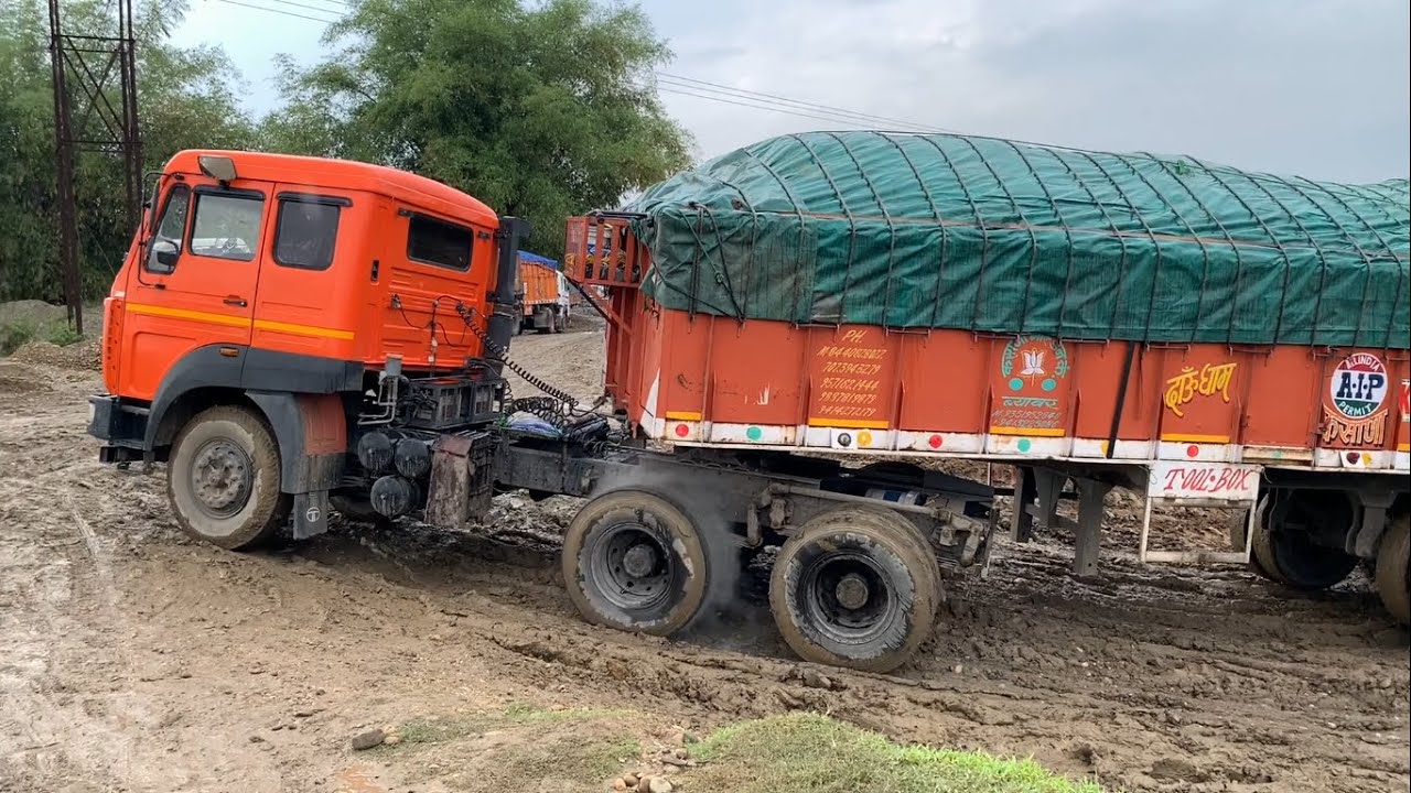 Tata Signa 4923 22 wheeler heavy duty truck at work | Best heavy duty ...
