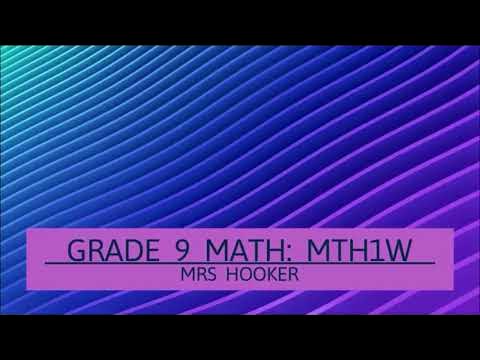 MTH1W1 Linear and Non-linear Relations - YouTube