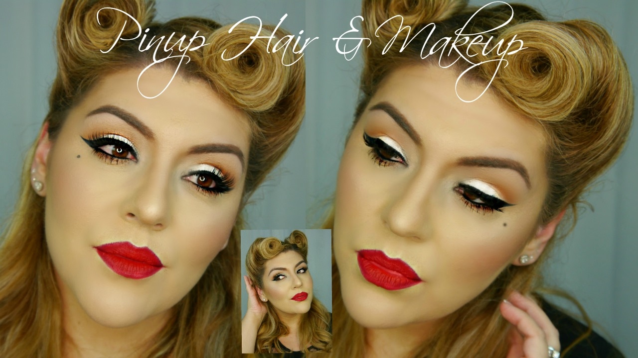 Peinado & Maquillaje PINUP Paso A Paso | GlamJackie - YouTube