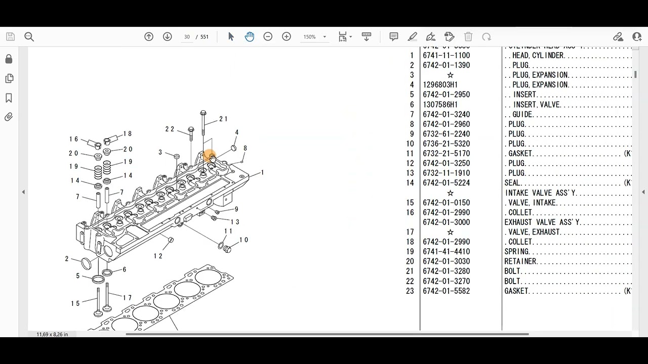 Komatsu D61EX-12 Parts Book - YouTube
