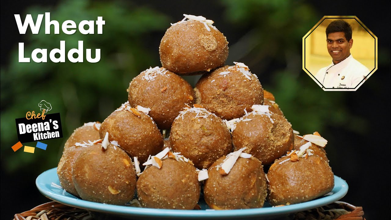 கோதுமை லட்டு | Wheat Laddu Recipe In Tamil | Sweet Recipes | CDK 571 ...