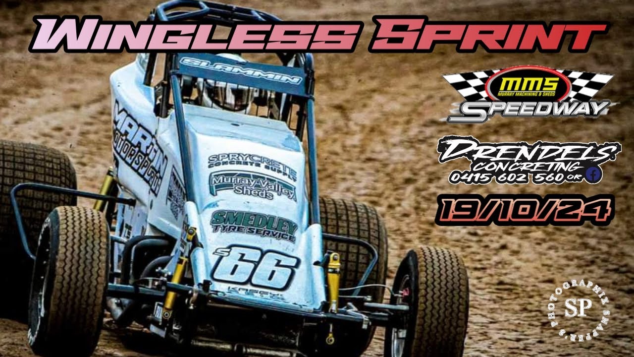 Wingless Sprints, Murray Bridge Speedway 19/10/24 - YouTube