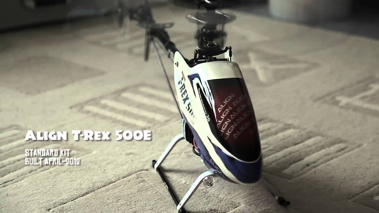 Align T-Rex 500E - Initial Test - YouTube