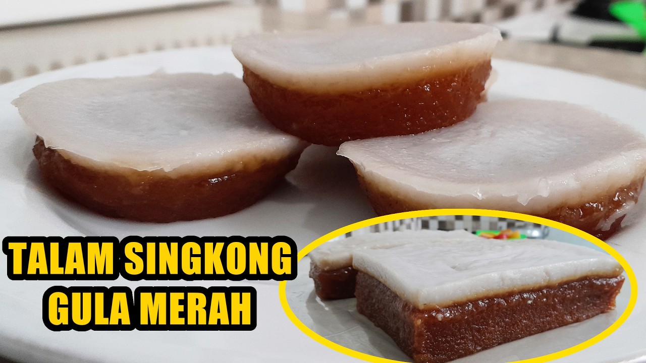 Resep Kue Talam Ubi Kayu pakai Gula Merah - YouTube