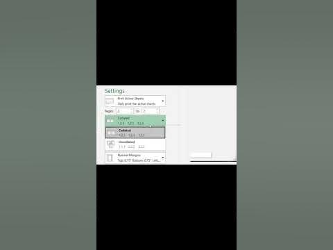 Collated & Uncollated Printing in Excel - YouTube