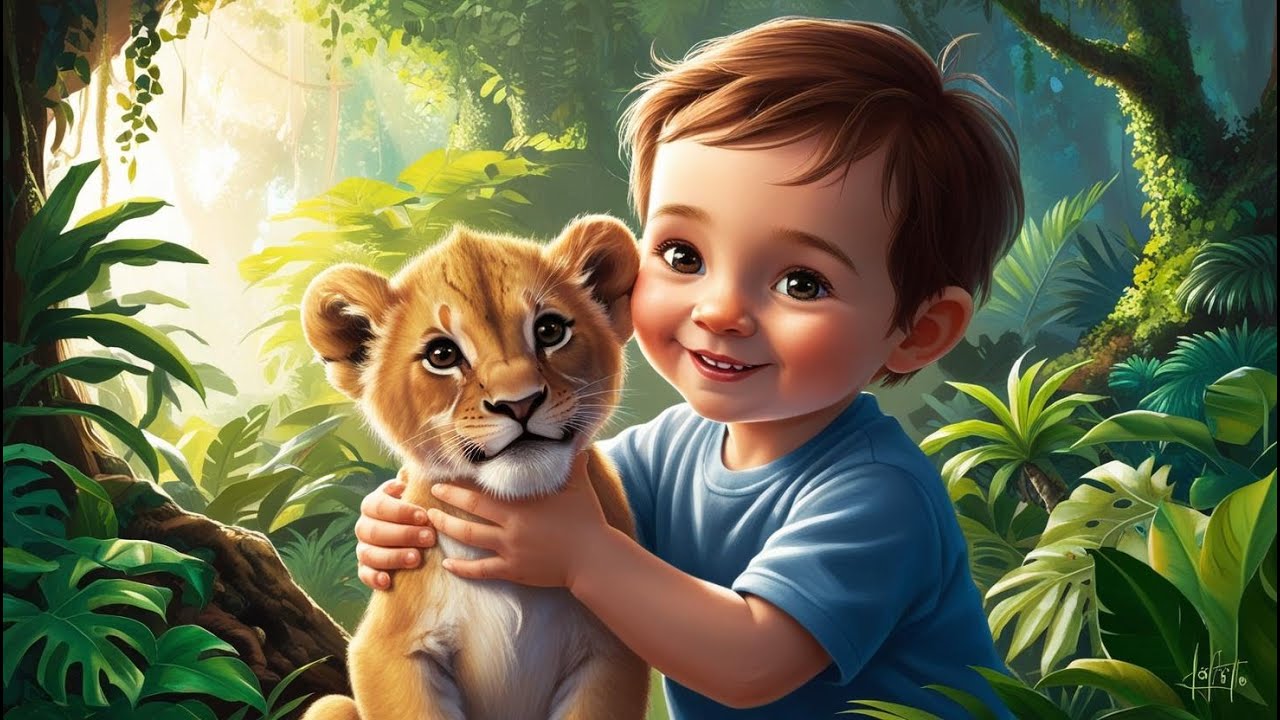 Mugli aur sher ki kahani #mugli #jungle #cartoon #3d - YouTube