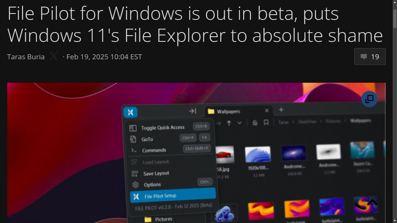 File Pilot for Windows is out in beta, puts Windows 11's File Explorer ...
