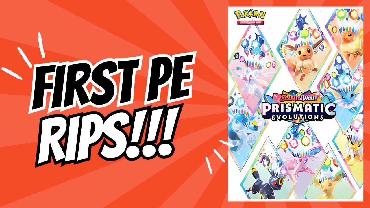 Riping My First Prismatic Evolutions Packs! - YouTube