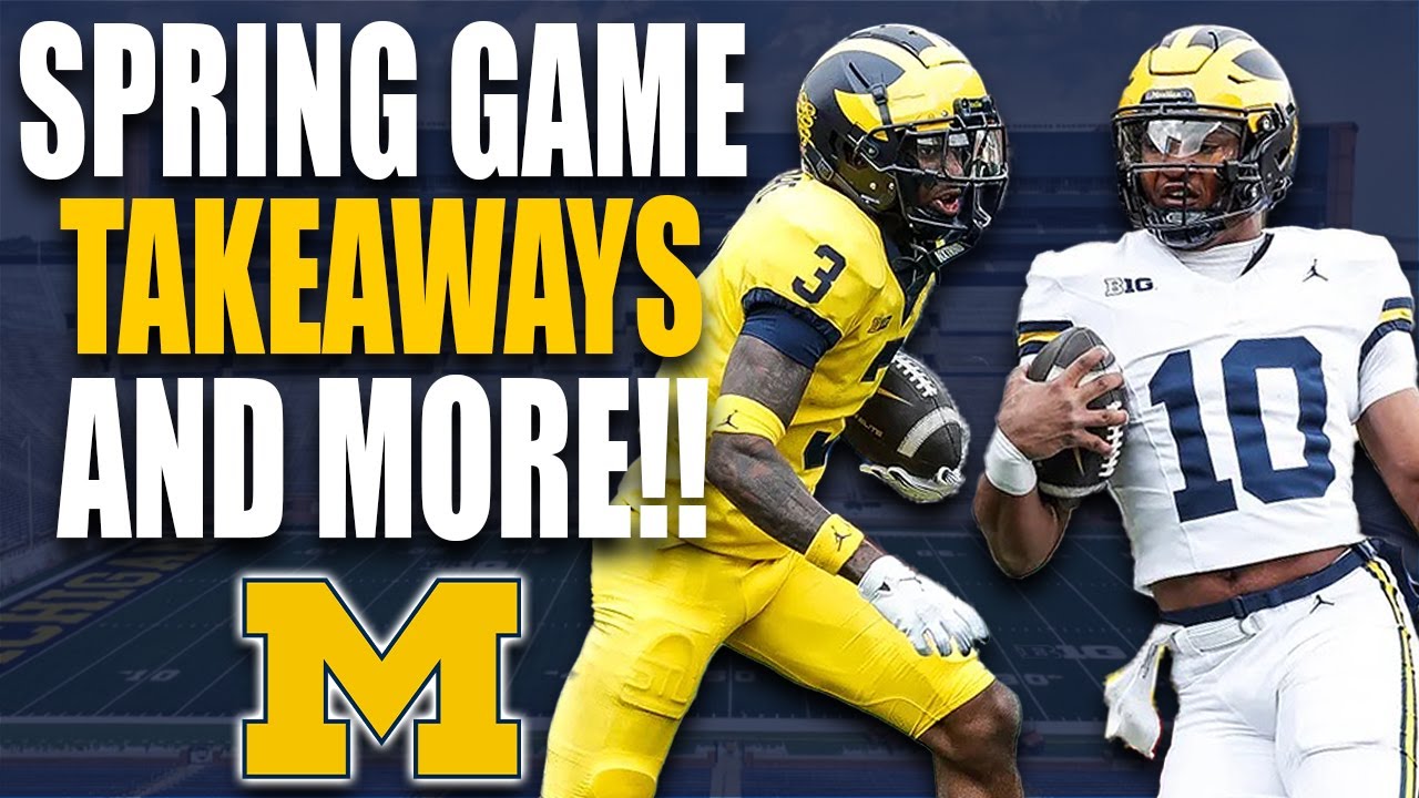 Michigan Football Spring Game Takeaways and Position Battles ...