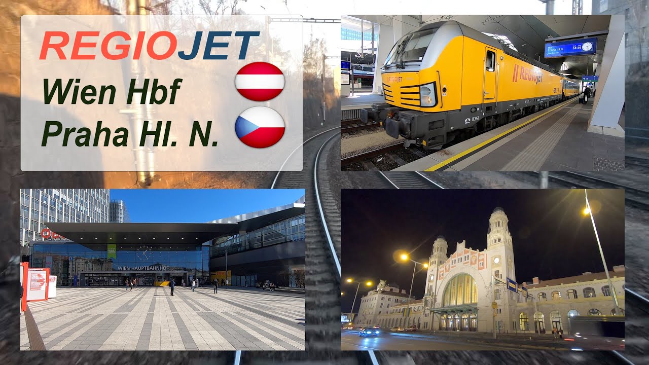 Vienna to Prague with Regiojet in Business class - trip report. - YouTube
