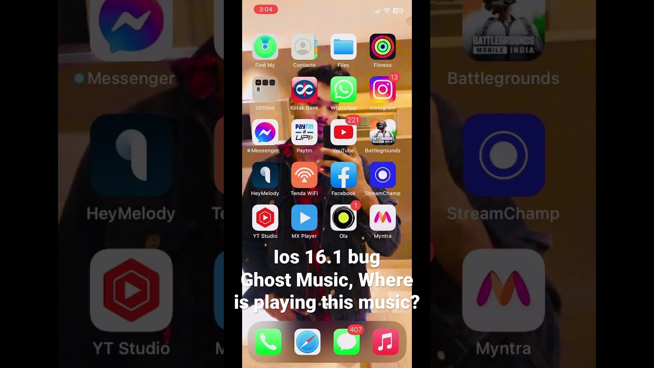 Iphone Ios 16.1 Bug #Iphonebug #Ios #ios16.1 #16.1Bug #GhostMusic # ...