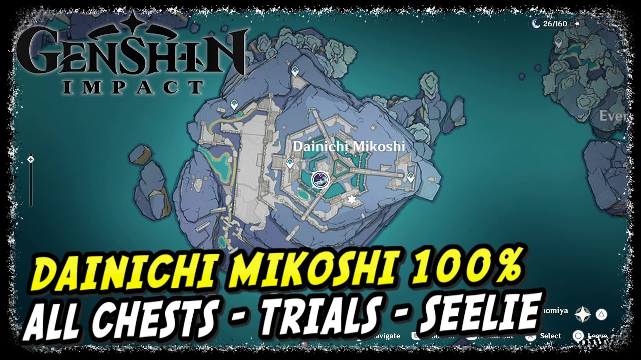 Enkanomiya Dainichi Mikoshi All Treasure Chests, Seelie, & Time Trial ...