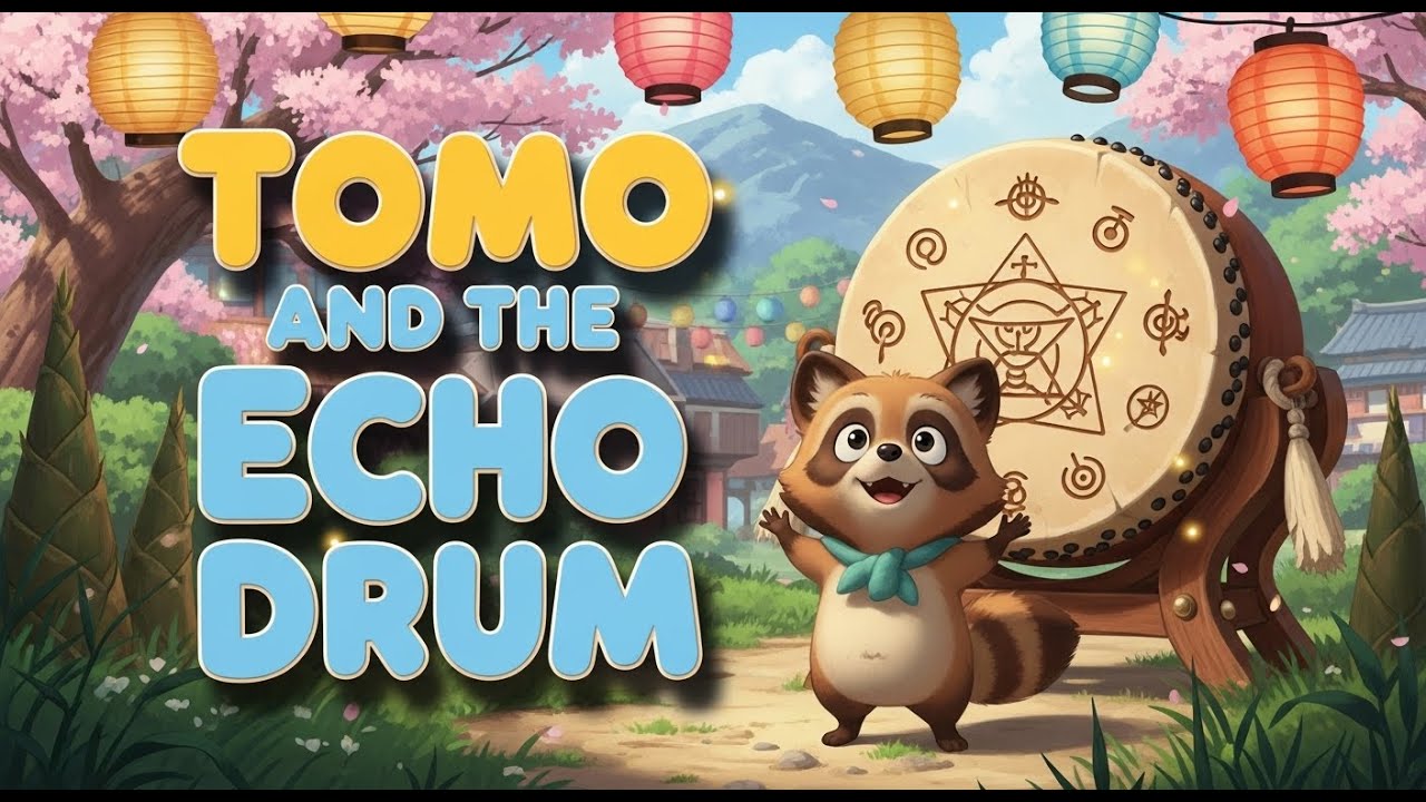 Tomo and the Echo Drum 🥁 | Moral Story for Kids | 3D Animated Japanese ...