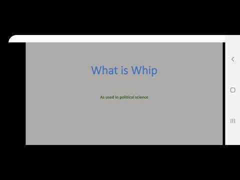 what is whip in a political party?| What is the role of a whip in ...