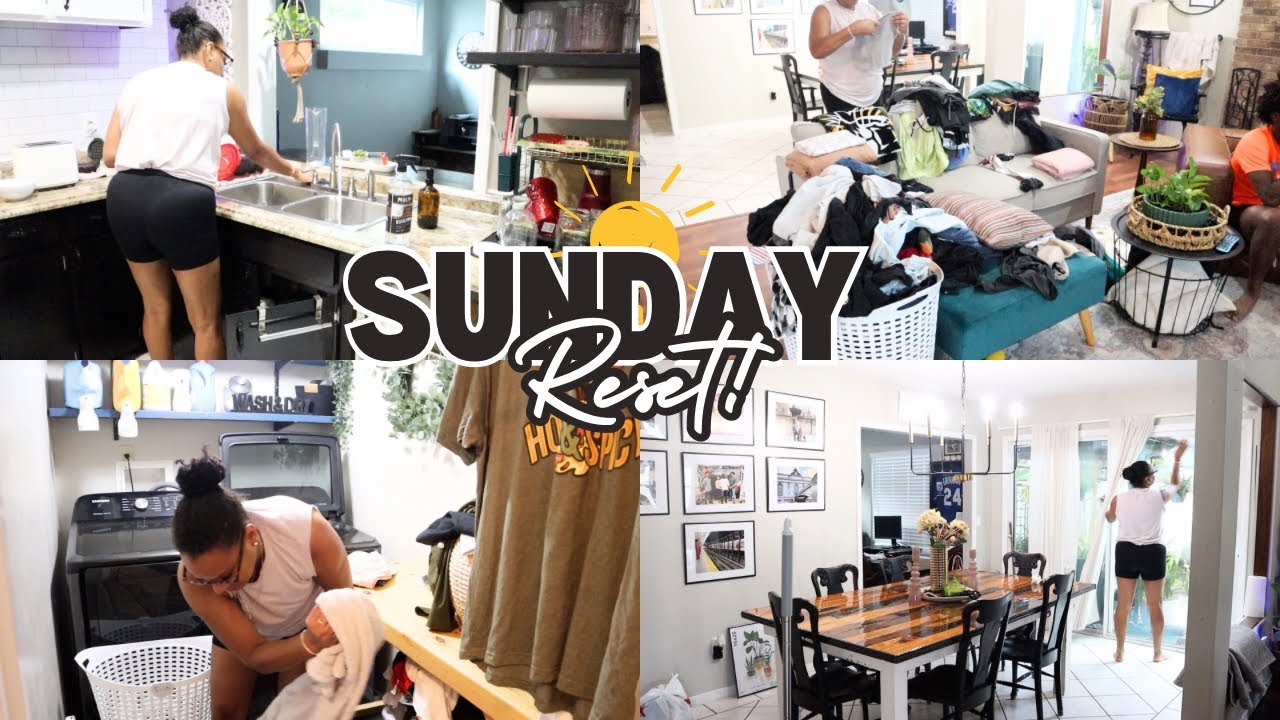 NEW! Sunday Reset. Clean With Me. Sunday Deep Cleaning Part 1. - YouTube