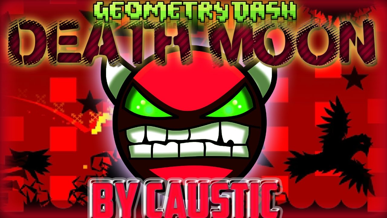 "Death Moon" by Caustic (Easy Demon) |#10| Geometry Dash - YouTube