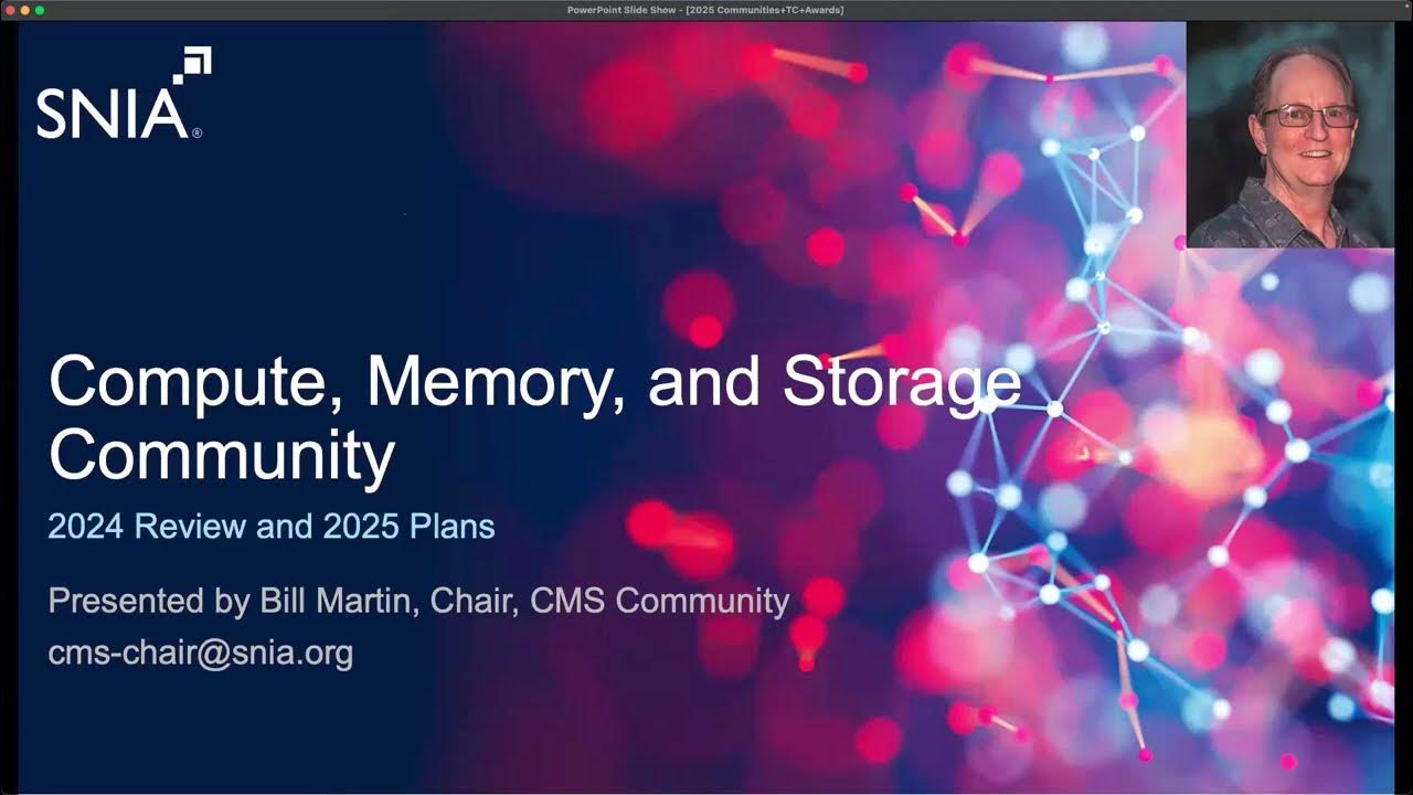 SNIA Compute, Memory, and Storage (CMS) Community 2024 Review and 2025 Plans - YouTube