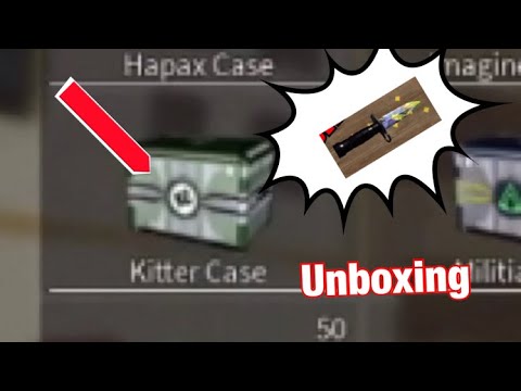 Kitter case unboxing (roblox CBRO 3 knives unboxed ) - YouTube