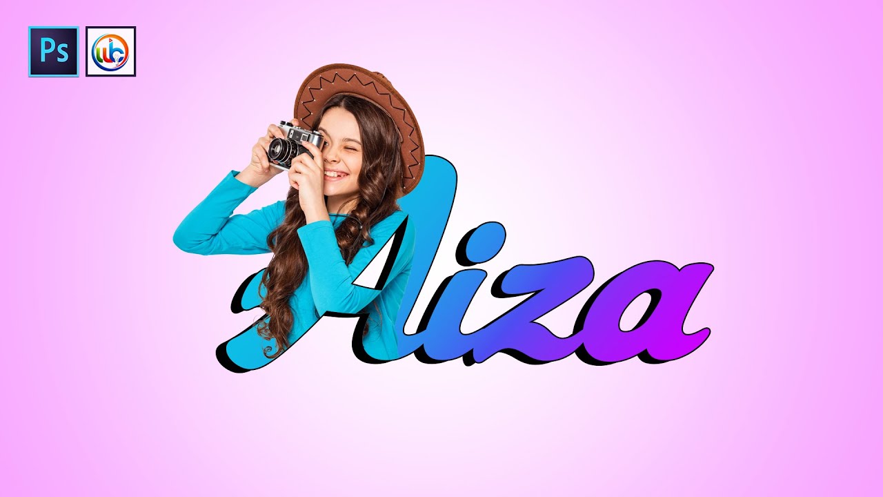 Text Masking Effect Photoshop Tutorial Typography Youtube