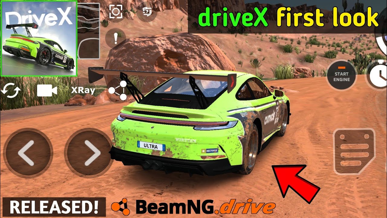 DriveX car crash simulator Alpha Android release first look gameplay ...