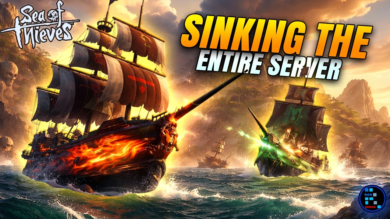 Sea Of Thieves || Ron & Crew Destroys Everyone In The Sea - YouTube