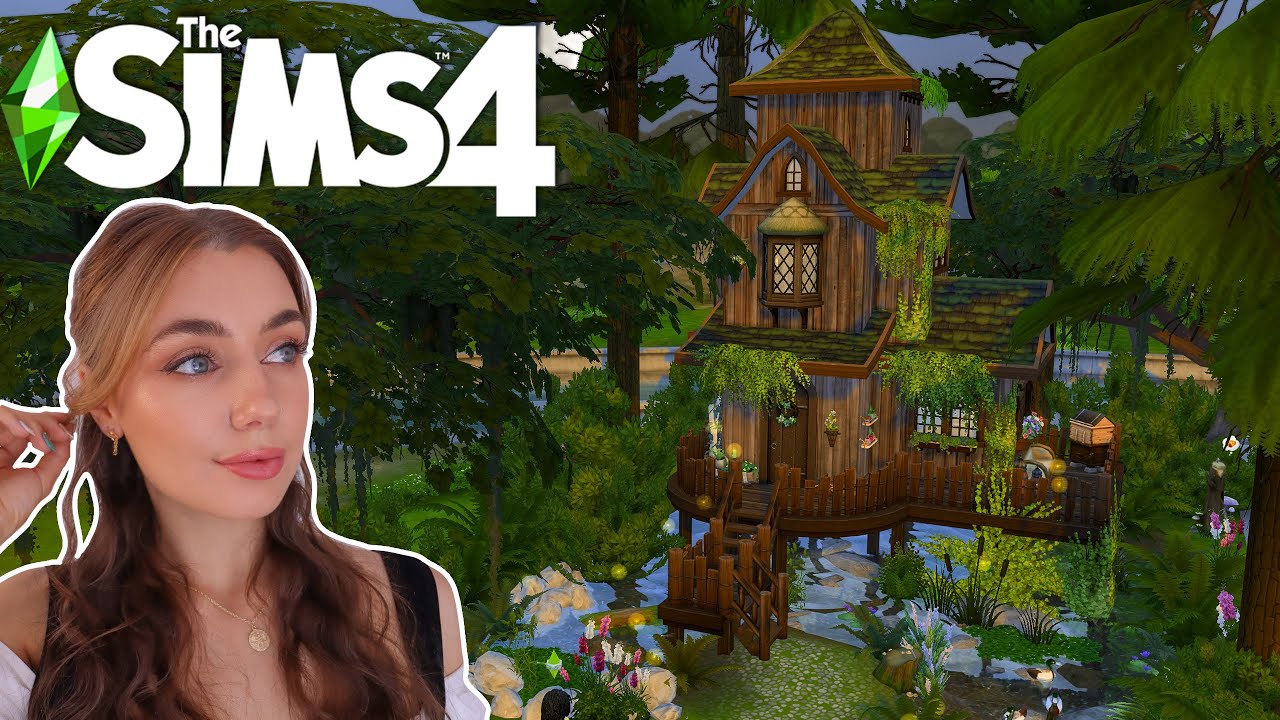 Swamp Witches Cottage │ Fantasy Save File │ No CC │ Sims 4 - YouTube