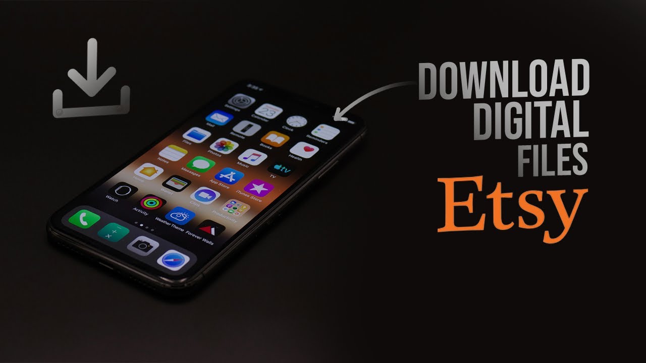 How to Download Etsy Digital Files on iPhone (tutorial) - YouTube