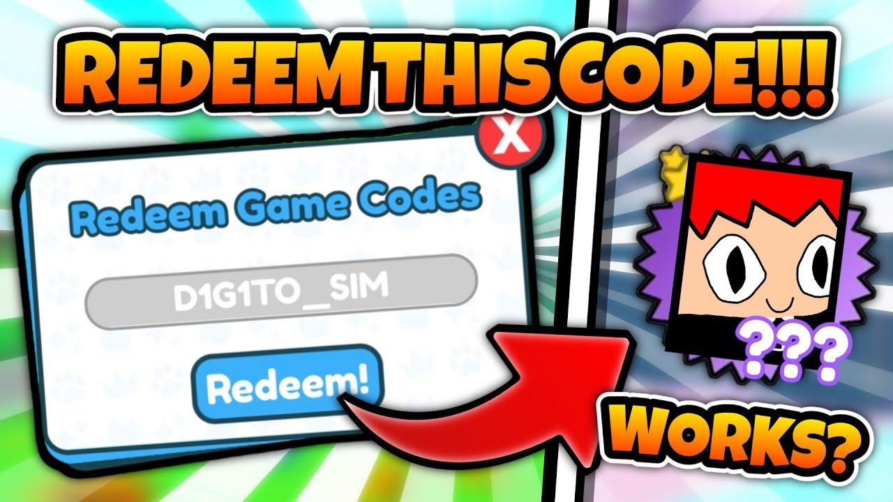 I Redeem This DigitoSIM Code In Pet Simulator X And This Happened ...