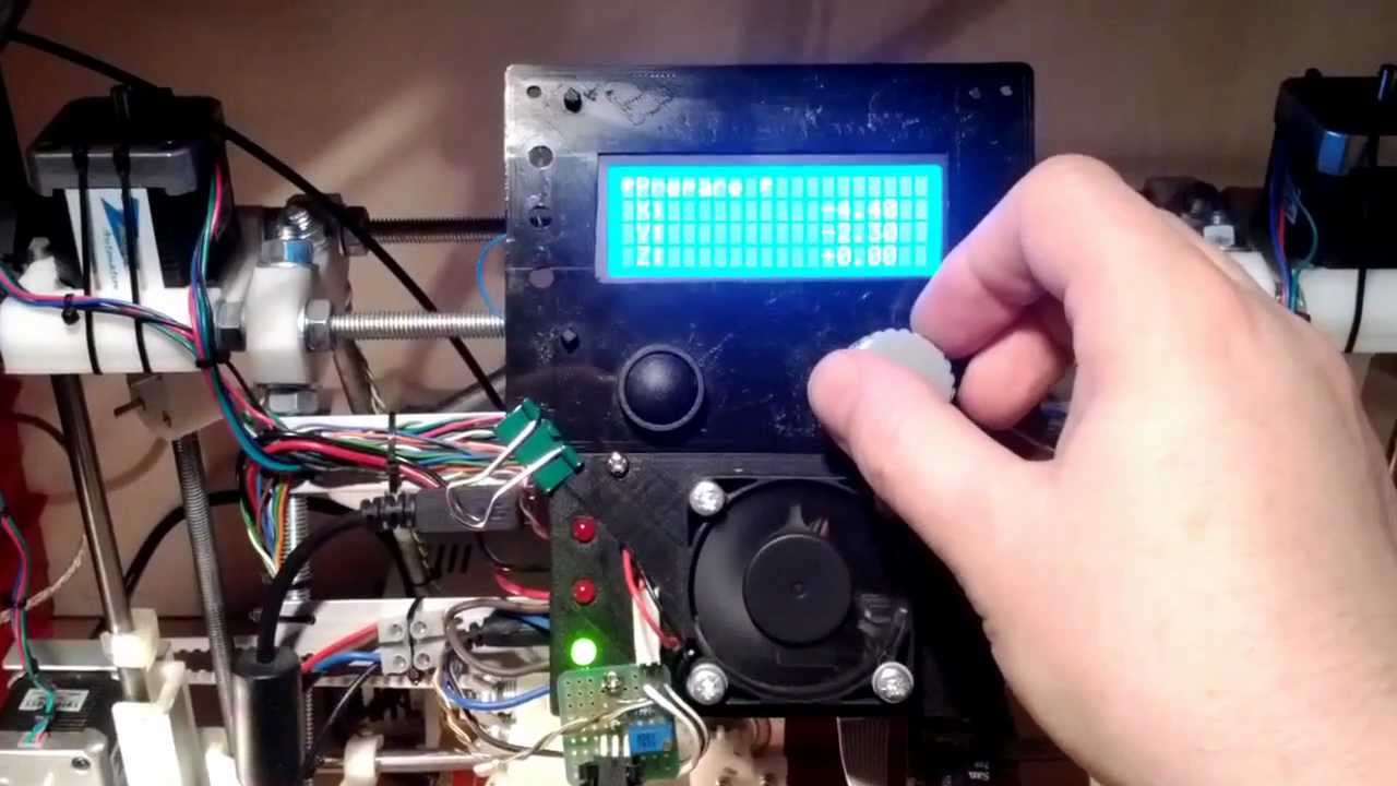 Testing Marlin Lcd interface - YouTube