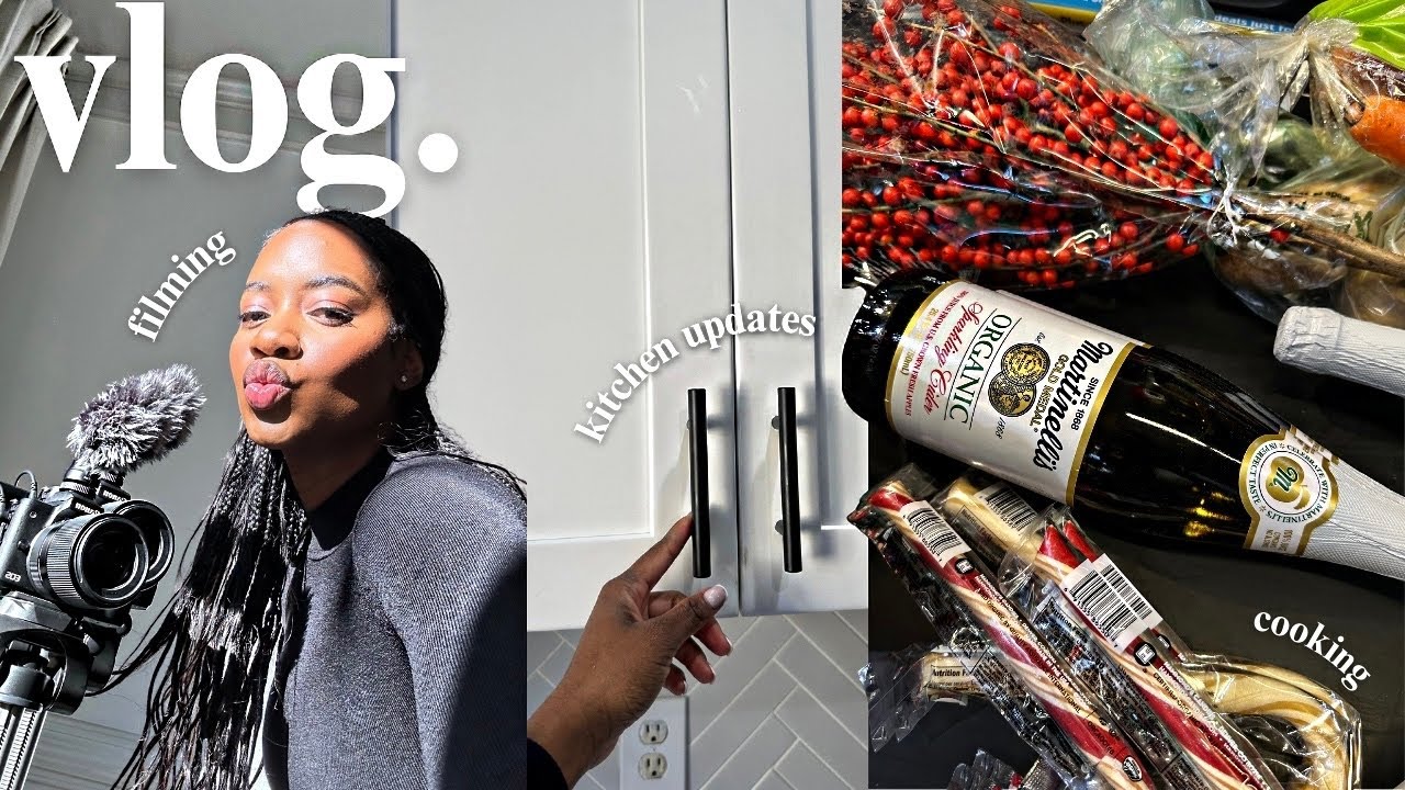 VLOG| grocery shopping, lots of cooking +more kitchen updates | Octavia ...