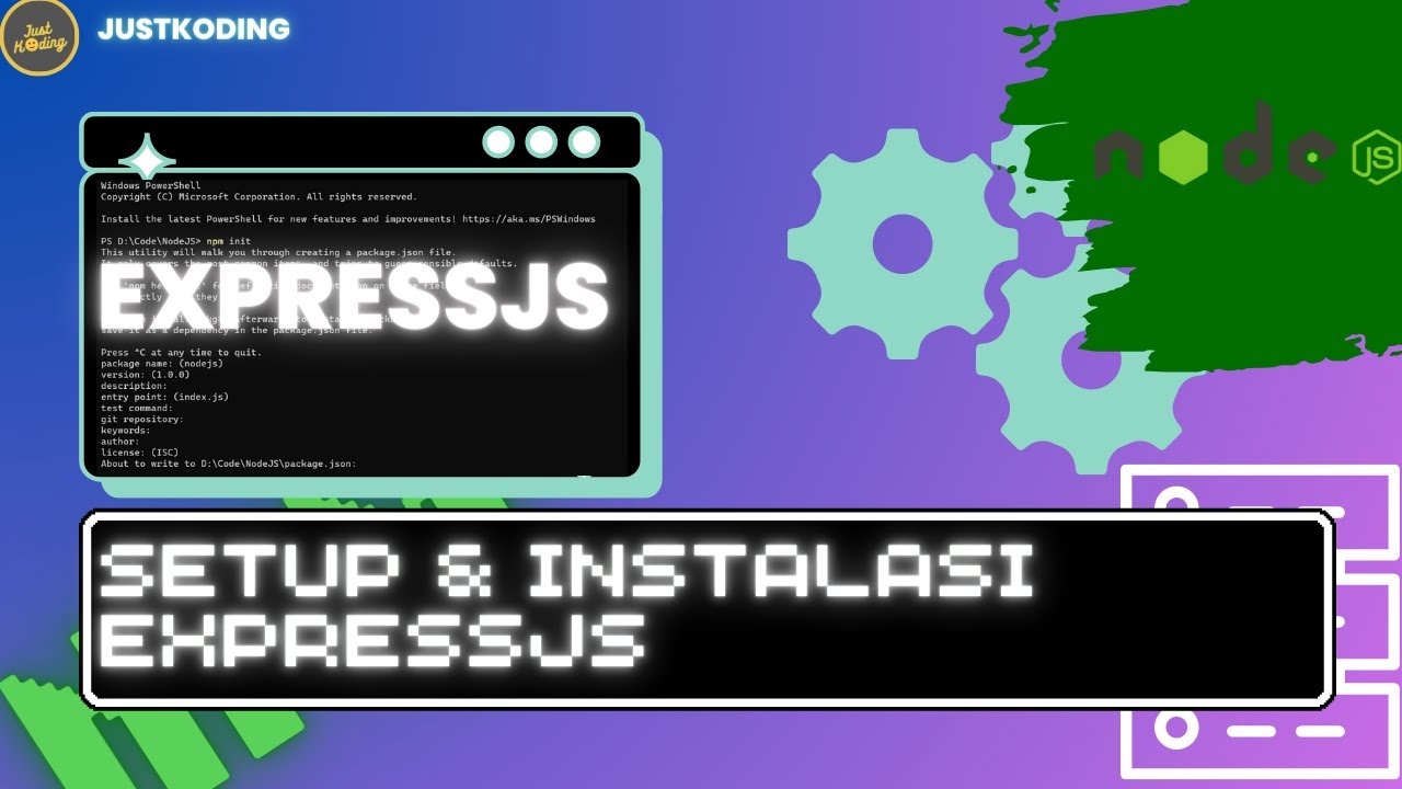 ExpressJS untuk Pemula #2 | Setup & Instalasi ExpressJS - YouTube