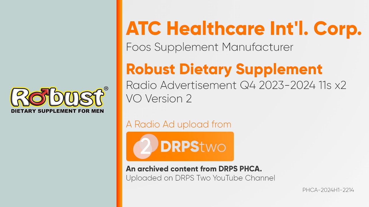 Robust Dietary Supplement Radio Ad Q4 2023-2024 11s x2 (VO Version 2 ...