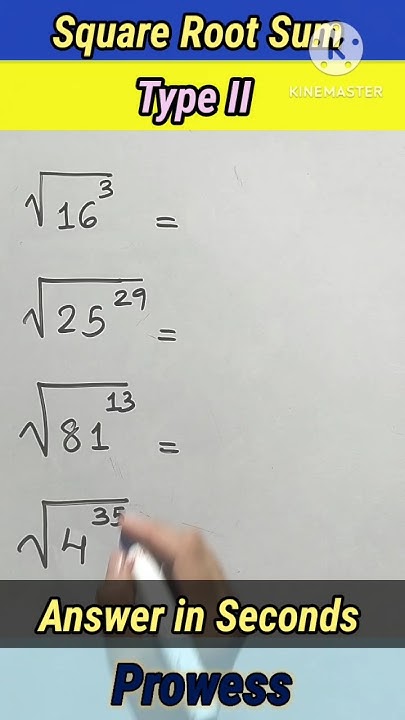 Square Root Sum Type 2 #prowess #maths #shortsfeed #mathstricks # ...