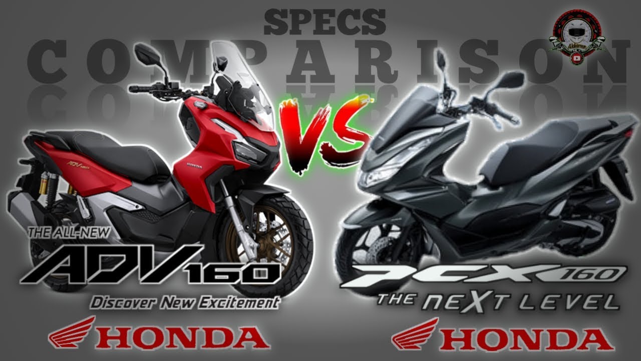 HONDA ADV 160 vs HONDA PCX 160 SPECS COMPARISON - YouTube