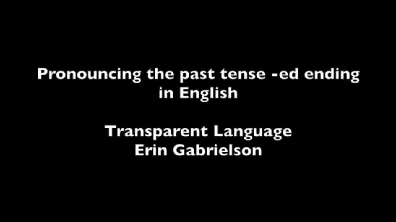 Pronunciation: The regular past tense -ed suffix - YouTube