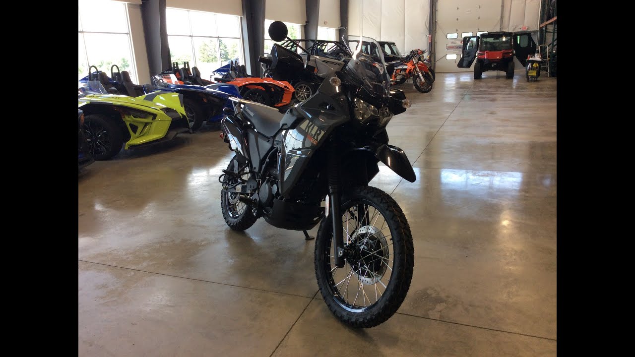 KLR 650 Grey/Black - YouTube