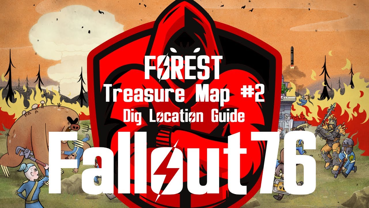 Fallout 76 - FOREST Treasure Map #2 EASY Dig Location Guide - YouTube