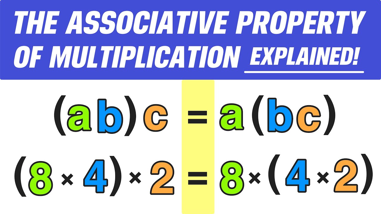 The Associative Property Of Multiplication Explained YouTube