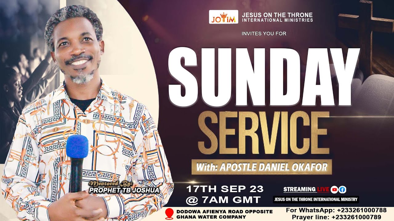 JOTTIM LIVE SUNDAY SERVICE WITH APOSTLE DANIEL OKAFOR. (MENTORED BY T.B ...