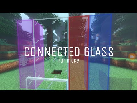 Connected glass for minecraft bedrock || Connected glass v1.03 - YouTube