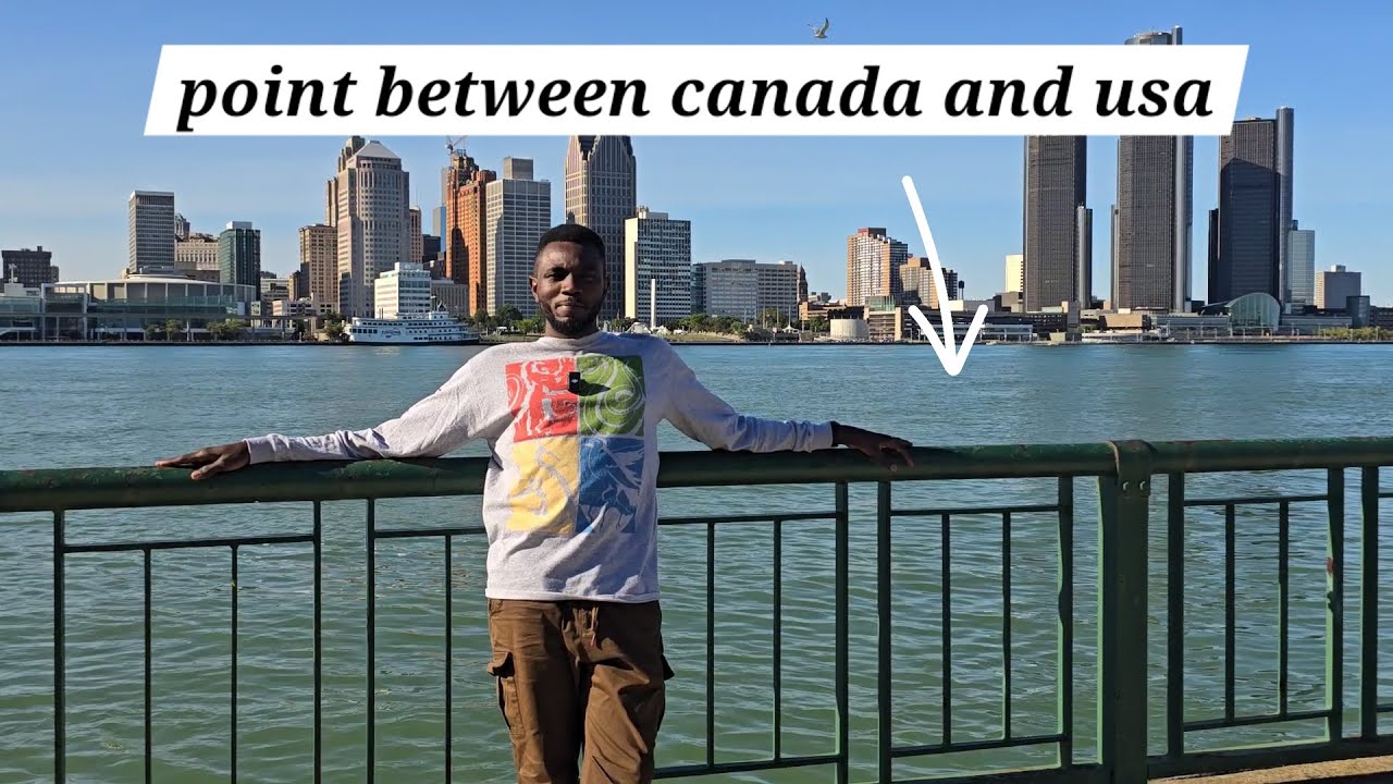 Canada and usa border point - YouTube
