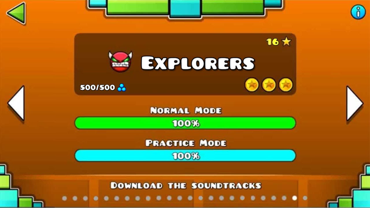 Geometry Dash 2.2 | Song "Explorers" - by Hinkik (Short ver.) - YouTube