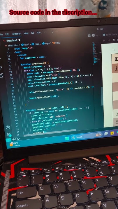 Simple Chess Game With Basic Ai Build With Html Css And Javascript