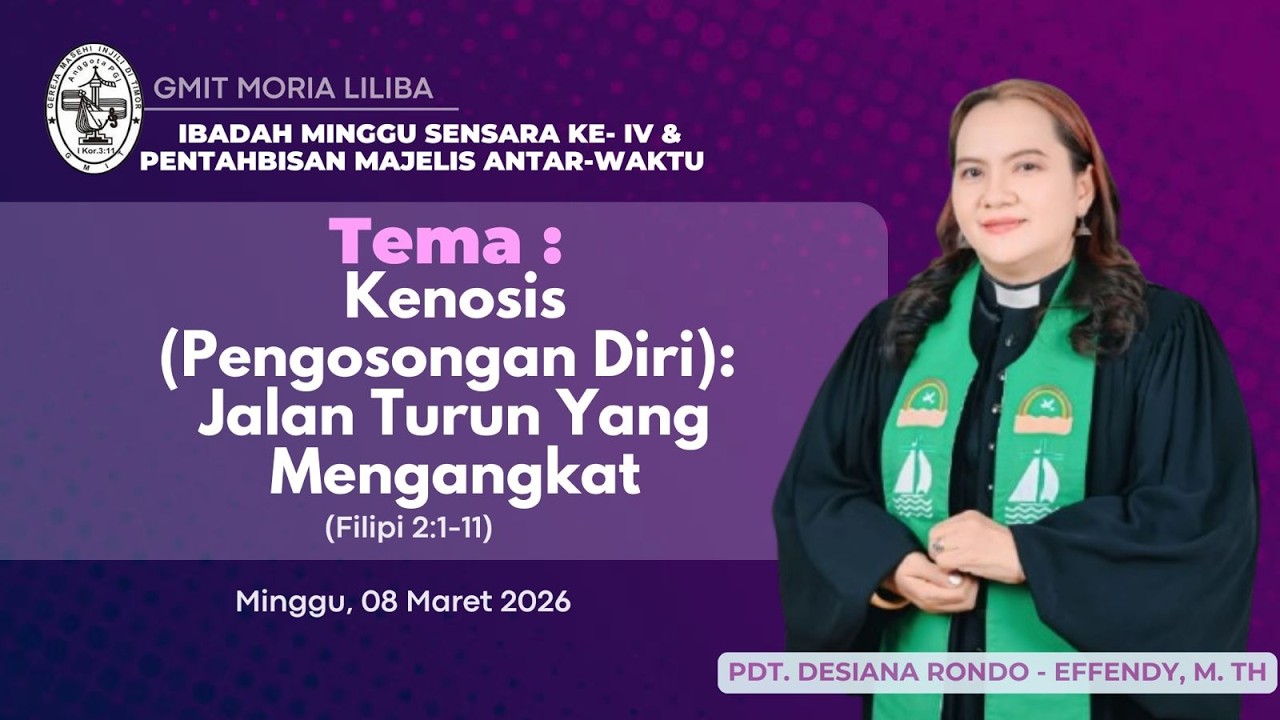 Ibadah Minggu Sengsara Ke-IV || Pdt. Desiana Rondo-Effendy, M.Th ...