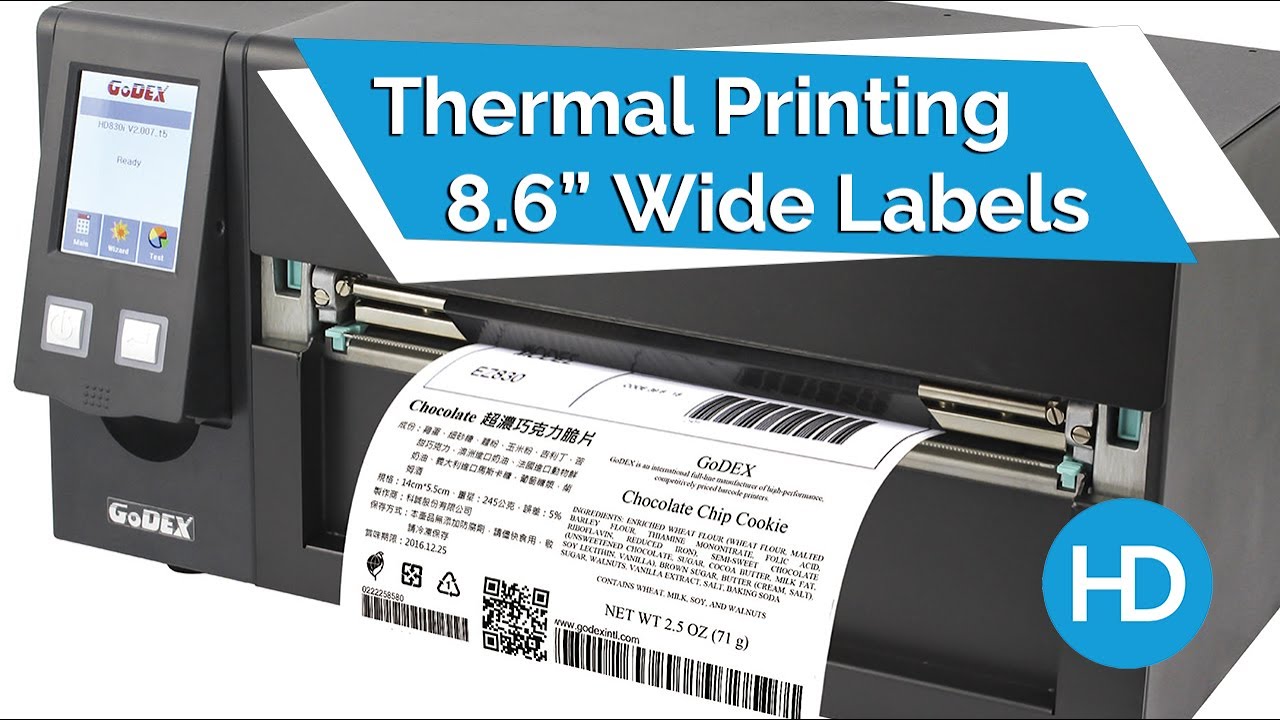 Thermal Printing Wide Chemical Labels | HD Labels - YouTube